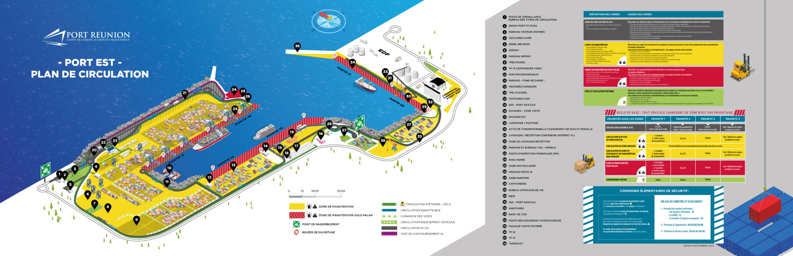 Se rendre et circuler au Port Est - Grand Port Maritime de la Réunion